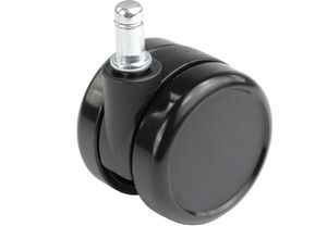 4251260115911 - Stuhlrolle Rad-Ø 65 mm VE 5 Stk Steckbolzen mit Klemmring schwarz hartes Rad Hals-Ø 23 mm