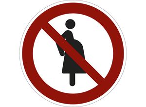 4061466043068 - Verbotszeichen Für schwangere Frauen verboten VE 10 Stk Folie Ø 100 mm kaiserkraft