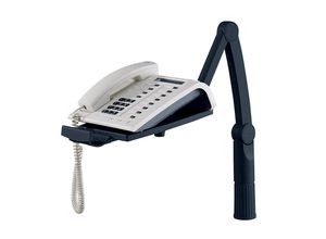 4011028008936 - Telefonschwenkarm 360 ° schwarz Gesamthöhe 490 mm Ausladung 425-657 mm