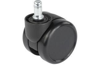 4251260115935 - Stuhlrolle Rad-Ø 65 mm VE 5 Stk Steckbolzen mit Klemmring schwarz hartes Rad Hals-Ø 38 mm