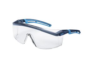 4031101542799 - Bügelbrille astrospec 20 EN 166 EN 170 Polycarbonat klar Rahmen blau hellblau 5 Stück