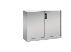 4060061359000 - ACURADO Akten-Sideboard 2 Ordnerhöhen HxBxT 1000 x 1200 x 400 mm weißaluminium   weißaluminium