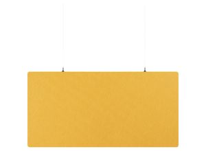 8712752111041 - eurokraft basic Akustik-Deckenplatte PET-Filz HxB 600 x 1200 mm rechteckige Form gelb ab 10 Stk