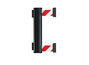 4045806070662 - Gurtbandkassette DOUBLE aus Aluminium Bandauszug max 2300 mm Gurtfarbe Rot   Weiß kaiserkraft