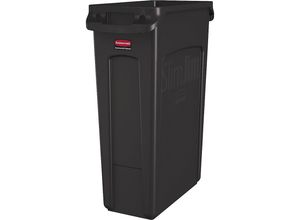 0086876227932 - Wertstoffsammler Abfalleimer SLIM JIM® Volumen 87 l mit Lüftungskanälen braun ab 10 Stk Rubbermaid