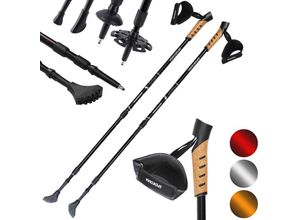 4250525390520 - Deuba® Nordic Walking Stöcke 68 – 135cm orange