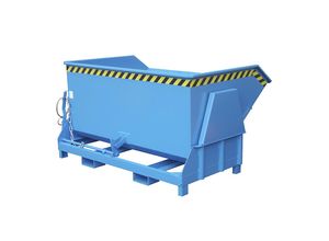 4052462003613 - eurokraft pro Kippbehälter Standard-Bauhöhe ohne Fahrwerk Volumen 15 m³ lackiert blau RAL 5012