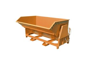 4052462003934 - eurokraft pro Kippbehälter Standard-Bauhöhe ohne Fahrwerk Volumen 20 m³ lackiert orange RAL 2000