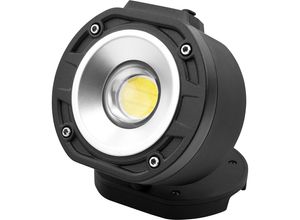 4013674162826 - LED-Arbeitsleuchte FL1100R 2 Leuchtstufen 1100 Lumen bis zu 45 h IP65 Akku 360° Kugelgelenk Aufhängehaken B 90 × T 61 × H 87 mm