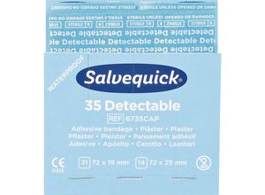 7310610067359 - Refill für SALVEQUICK 6 VE Pflaster-Strips detectable je 35 Stk VE à 6 Stk