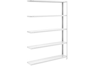 4061753022837 - eurokraft pro Schraubregal Bauart leicht kunststoffbeschichtet Regalhöhe 2000 mm Bodenbreite 1300 mm Tiefe 300 mm Anbauregal