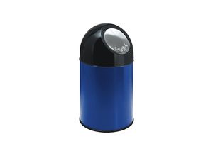 8713631004874 - Abfalleimer PUSH Ohne Innenbehälter Volumen 33 l Blau Abfallbehälter - Farbe Abfallbehälter ultramarinblau RAL 5002