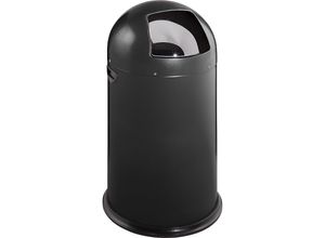 4030695431021 - VAR Push-Mülleimer Volumen 40 l Höhe 740 mm tiefschwarz