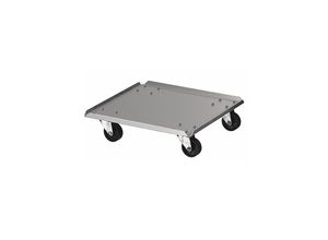 8713631004287 - DutchDesign Transportwagen Edelstahl 31 (B) x 31 (T) x 45 (H) cm Silber