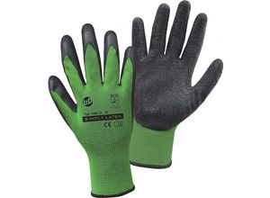 4005781149029 - Feinstrickhandschuhe SIMPLY Latex grün   schwarz VE 60 Paar Größe 12 (XXXL) Leipold+Döhle