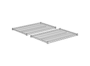 4260285071225 - Fachboden für Stahldraht-Gitterregal verchromt Fachlast 250 kg Breite 910 mm Tiefe 610 mm VE 2 Stk