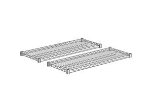 4260285071140 - Fachboden für Stahldraht-Gitterregal verchromt Fachlast 250 kg Breite 910 mm Tiefe 360 mm VE 2 Stk