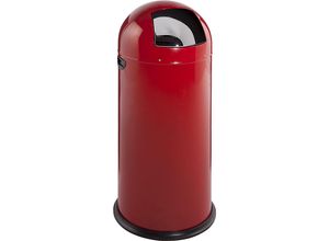 4030695431205 - VAR Push-Mülleimer Stahl selbstschließend feuerrot 52 l Höhe 890 mm