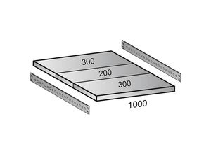 4260035215008 - Fachboden für CLEANA-Steckregal Bodenbreite 1000 mm Tiefe 800 mm