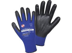 4005781116588 - L+D worky Nylon Super Grip Nitrile 1165-8 Nylon Arbeitshandschuh Größe (Handschuhe) 8 M EN 388 C