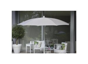 4021224509601 - Sonnenschirm rundes Design Ø 2800 mm Gestell weiß weiß kaiserkraft