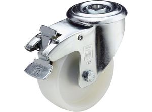 4053357006047 - Polyamid-Rad mit Rückenloch Rad-Ø x Breite 80 x 35 mm Lenkrolle mit Doppelstopp Wicke