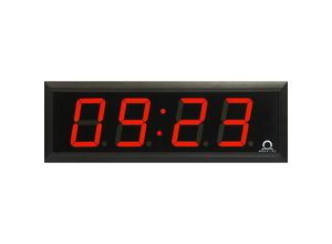4030275002672 - LED-Digitaluhr HxBxT 118 x 333 x 39 mm schwarz rote LED kaiserkraft
