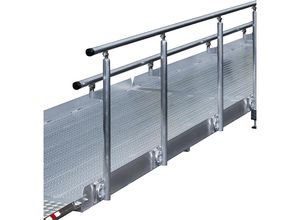 4045012153906 - - Handlauf für Rollstuhlrampe Länge 1500 mm 2 Pfosten links oder rechts montierbar