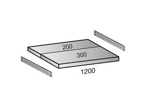 4260035212175 - Fachboden für Industriesteckregal Bodenbreite 1200 mm Tiefe 500 mm