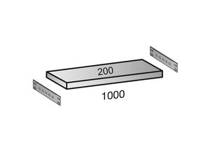 4260035211666 - Fachboden für Industriesteckregal Bodenbreite 1000 mm Tiefe 200 mm kaiserkraft