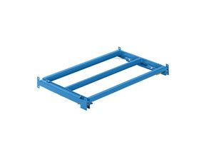 7612269015164 - Auszugrahmen zu Schwerlast-Auszugregal Teilauszug BxT 1290x860 mm Traglast 1000 kg RAL 5012 lichtblau