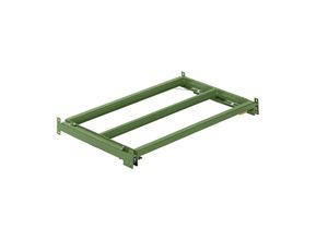 7612269017045 - LISTA Auszugrahmen BxT 1290 x 860 mm Fachlast 1000 kg 65% ausziehbar resedagrün