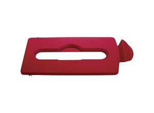 0086876237771 - Deckeleinsatz Einwurfschlitz rot Rubbermaid