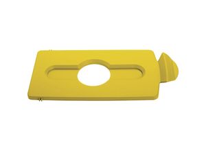 0086876237801 - Deckeleinsatz Flaschen Dosen Einwurf gelb Rubbermaid