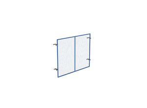 4061753118110 - eurokraft pro Gitterrückwand blau Höhe 1500 mm für Trägerlänge 1825 mm