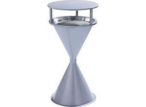 4061753069566 - VAR Kegel-Standascher aus Kunststoff mit Dach silber