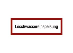 4061466062205 - Brandschutzkennzeichen für die Feuerwehr Löschwassereinspeisung VE 10 Stk Kunststoff LxH 297 x 105 mm