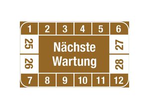 4061466088274 - Kaiserkraft - 584297 Nächste Wartung LxH 40 x 25 mm ve 10