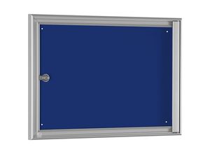 4260256790667 - Schaar - Schaukasten BxTxH 500x27x380 mm din A3 quer Aluprofile ESG-Glas Rückwand blau inkl 10 Magnete + 1 Einstecktasche