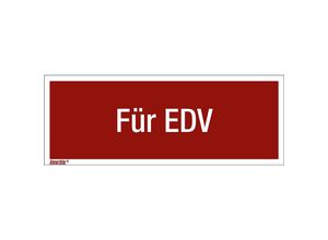 4061466068832 - Kombizusatzschilder mit Text für Brandschutzzeichen Für EDV VE 10 Stk LxH 200 x 75 mm