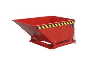 4061753250643 - eurokraft pro Späne-Kippmulde niedrige Bauform Volumen 400 Liter feuerrot