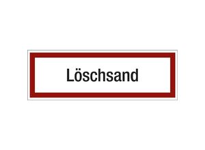 4061466068955 - Brandschutzkennzeichen für die Feuerwehr Löschsand VE 10 Stk Kunststoff langnachleuchtend LxH 150 x 50 mm