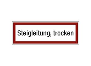 4061466039689 - Brandschutzkennzeichen für die Feuerwehr Steigleitung trocken VE 10 Stk Folie LxH 210 x 74 mm