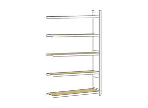 4004514215611 - SCHULTE Weitspannregal mit Spanplatte Höhe 3000 mm Spannweite 1500 mm Anbauregal Tiefe 500 mm