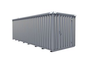 4260145950493 - Schnellbau-Container verzinkt Außen-BxHxT 2100 x 2100 x 6100 mm 1 Flügeltür