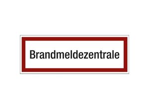 4061466062090 - Brandschutzkennzeichen für die Feuerwehr Brandmeldezentrale VE 10 Stk Kunststoff LxH 297 x 105 mm