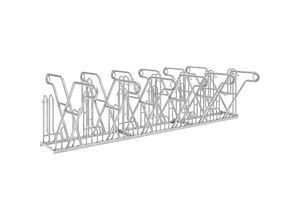 4250366528700 - Anlehnparker WSM 2-seitig für Reifen bis B 55 mm B 3240 x T 390 x H 800 mm Stahl verzinkt 12 Einstellplätze