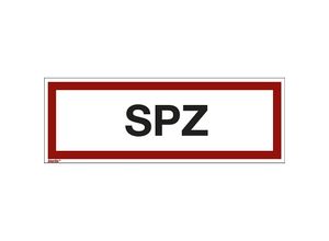 4061466068757 - Brandschutzkennzeichen für die Feuerwehr Sprinklerzentrale VE 10 Stk Kunststoff langnachleuchtend LxH 297 x 105 mm