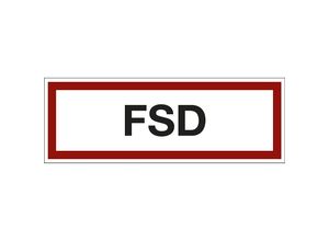 4061466062533 - Brandschutzkennzeichen für die Feuerwehr FSD VE 10 Stk Kunststoff LxH 297 x 105 mm