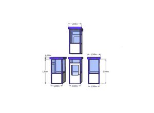 4260275230007 - Mehrzweckhaus Füllungen in Rundeckenoptik für Außenbereich LxB 1160 x 1160 mm